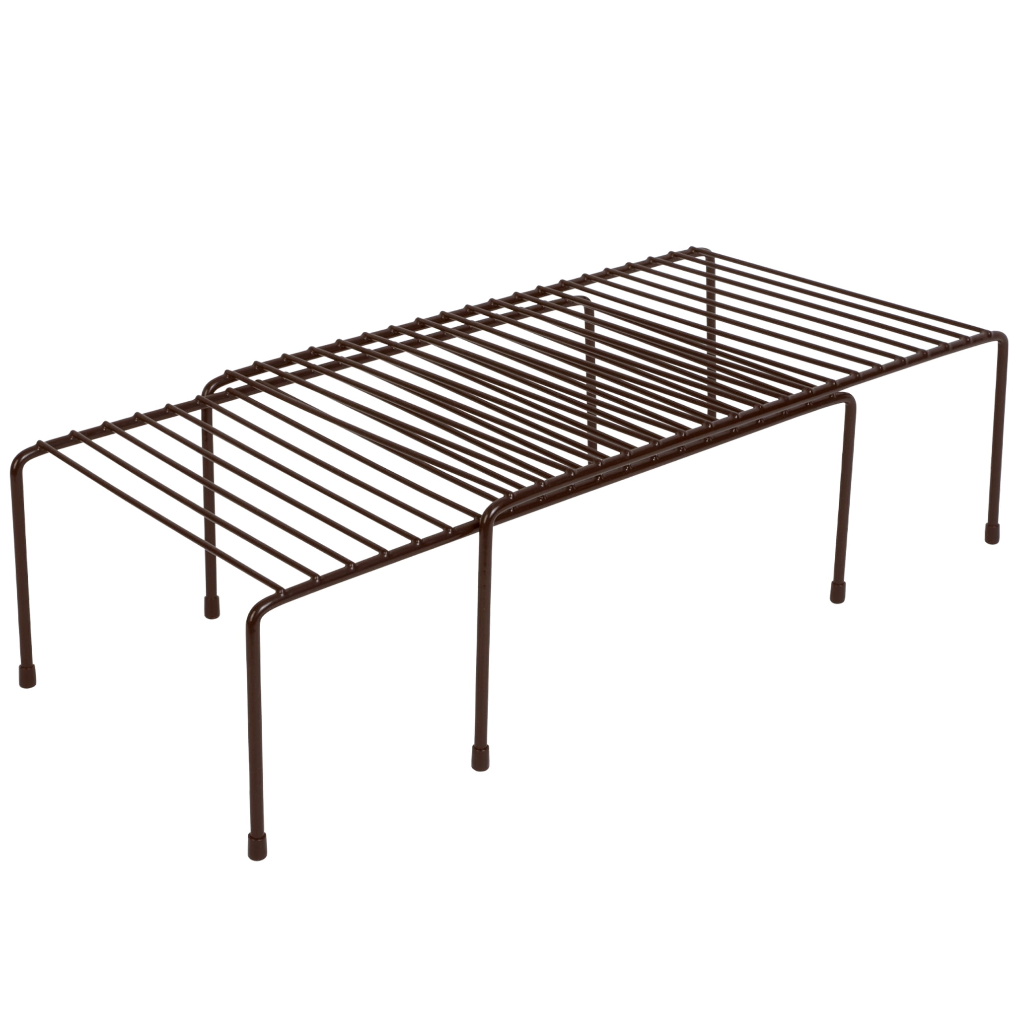 Smart Design Cabinet Storage Shelf Rack - Extendable 16 to 32.5 inch ...