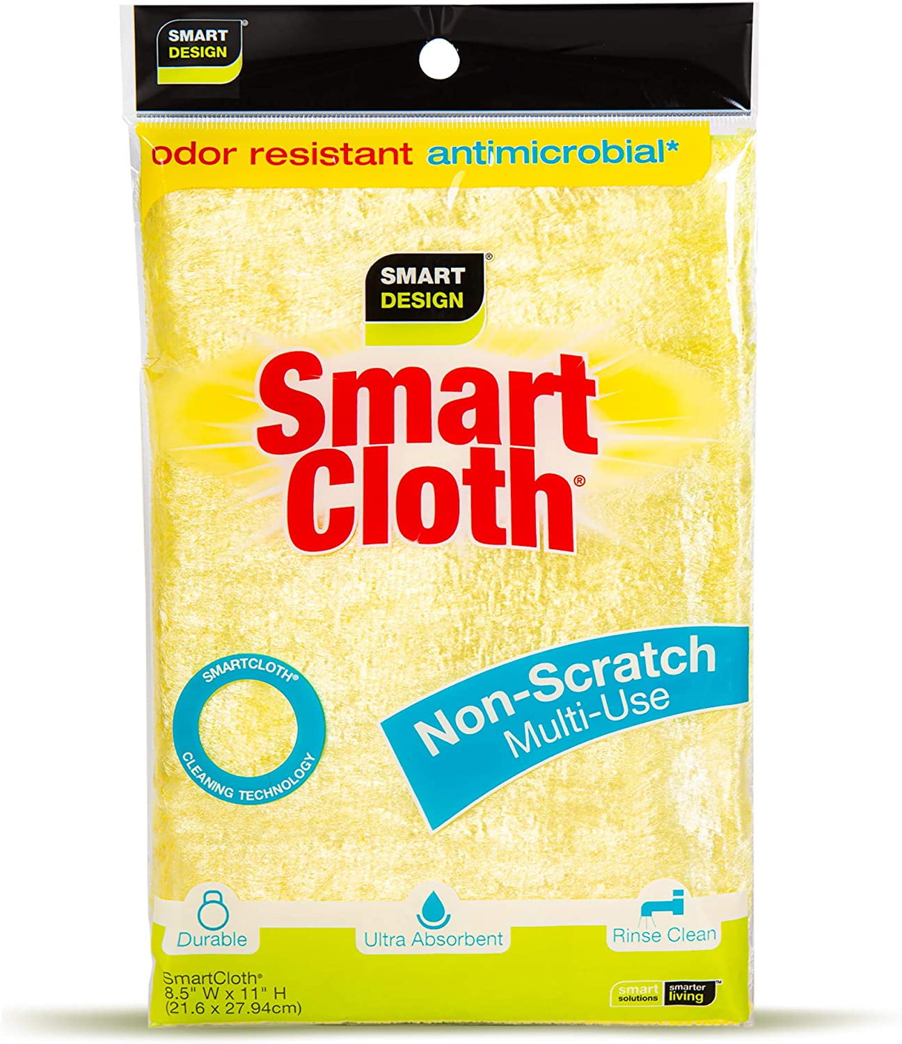 Smart Design Smart Cloth with Odorless Rayon Fibers - Non-Scratch and ...
