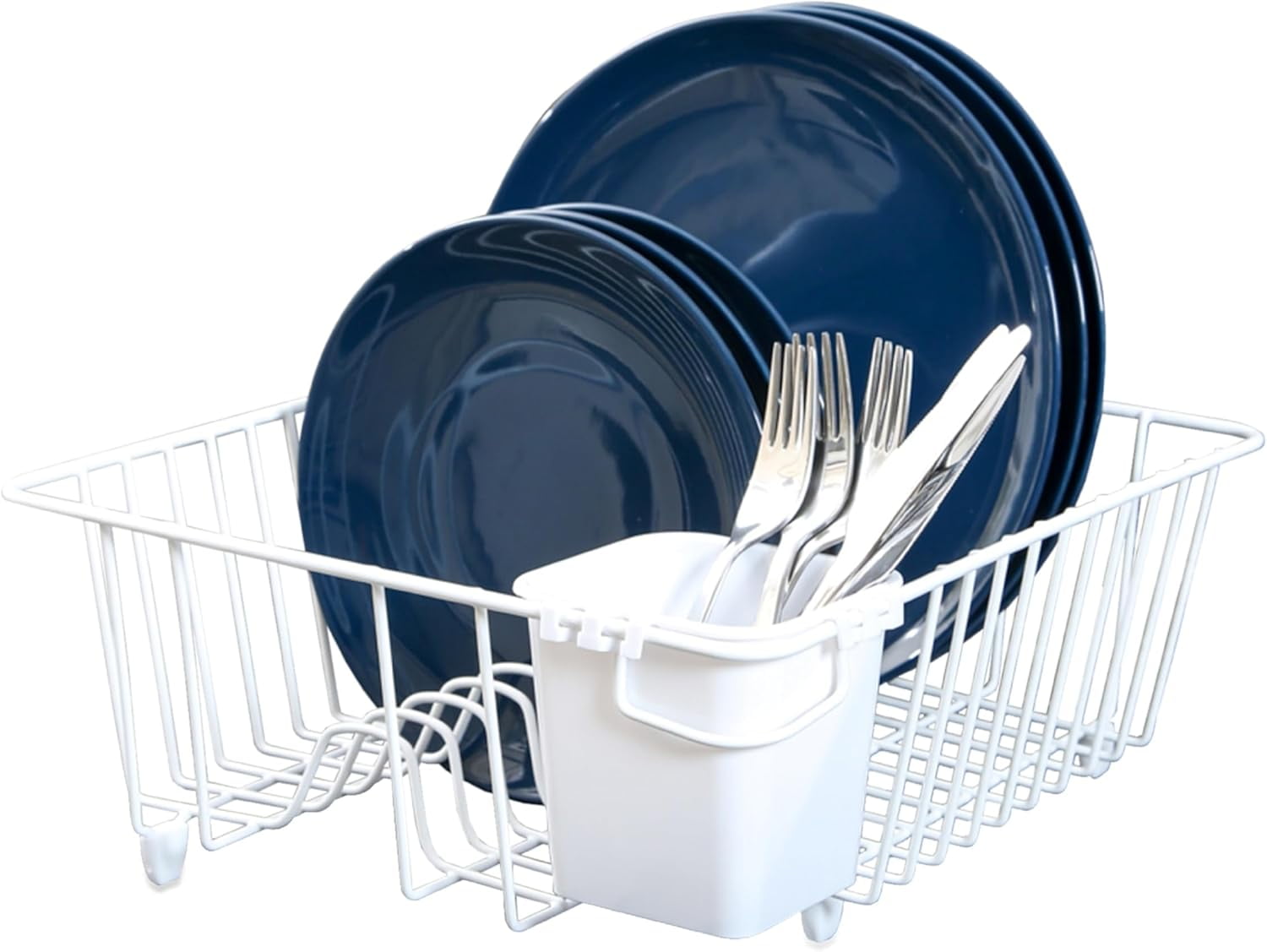 Smart Design Dish Drainer Rack - Small - in Sink or Counter Drying ...