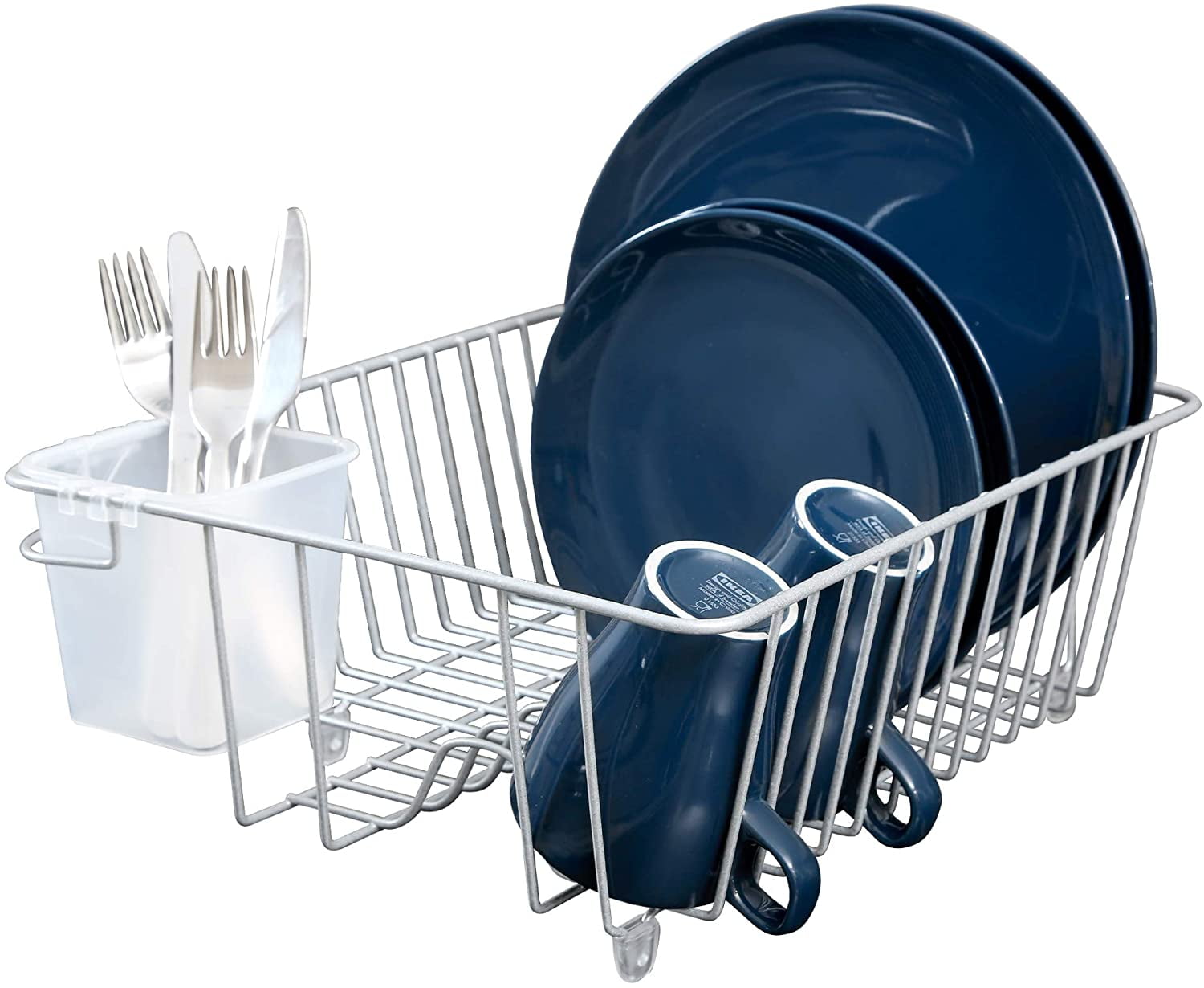 Smart Design Dish Drainer Rack - Small - in Sink or Counter Drying ...