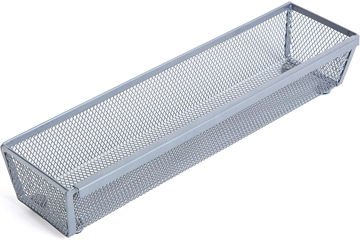 Smart Design Drawer Organizer - 12 x 3 Inch - Steel Metal Mesh Tray ...