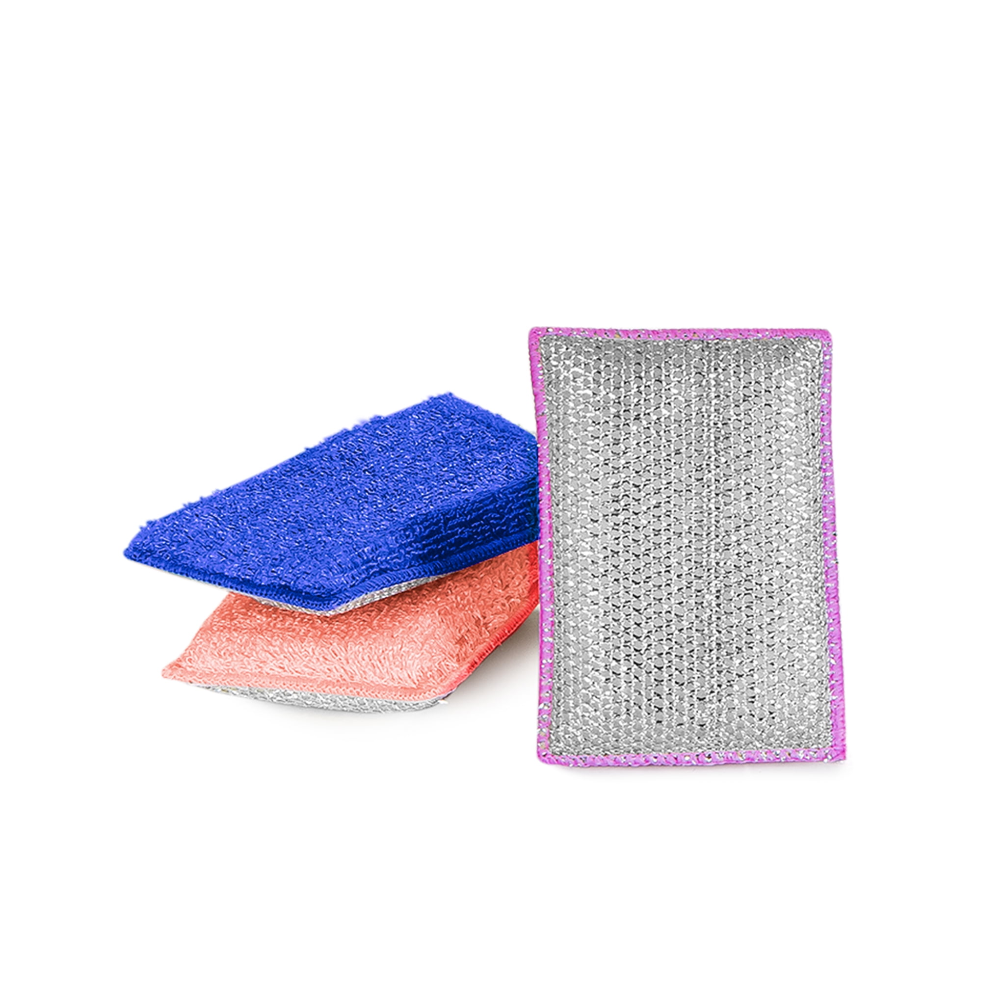 Smart Design Heavy Duty Scrub Sponge with Bamboo Odorless Rayon Fiber ...