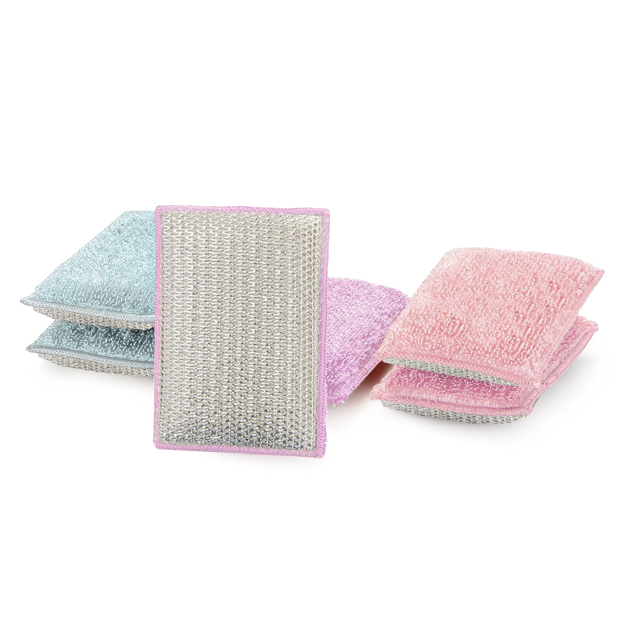 Smart Design Heavy Duty Scrub Sponge with Bamboo Odorless Rayon Fiber ...
