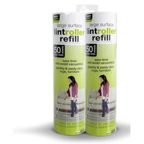 3 Piece Deluxe Schticky Reusable Lint Roller Set with Extendable ...