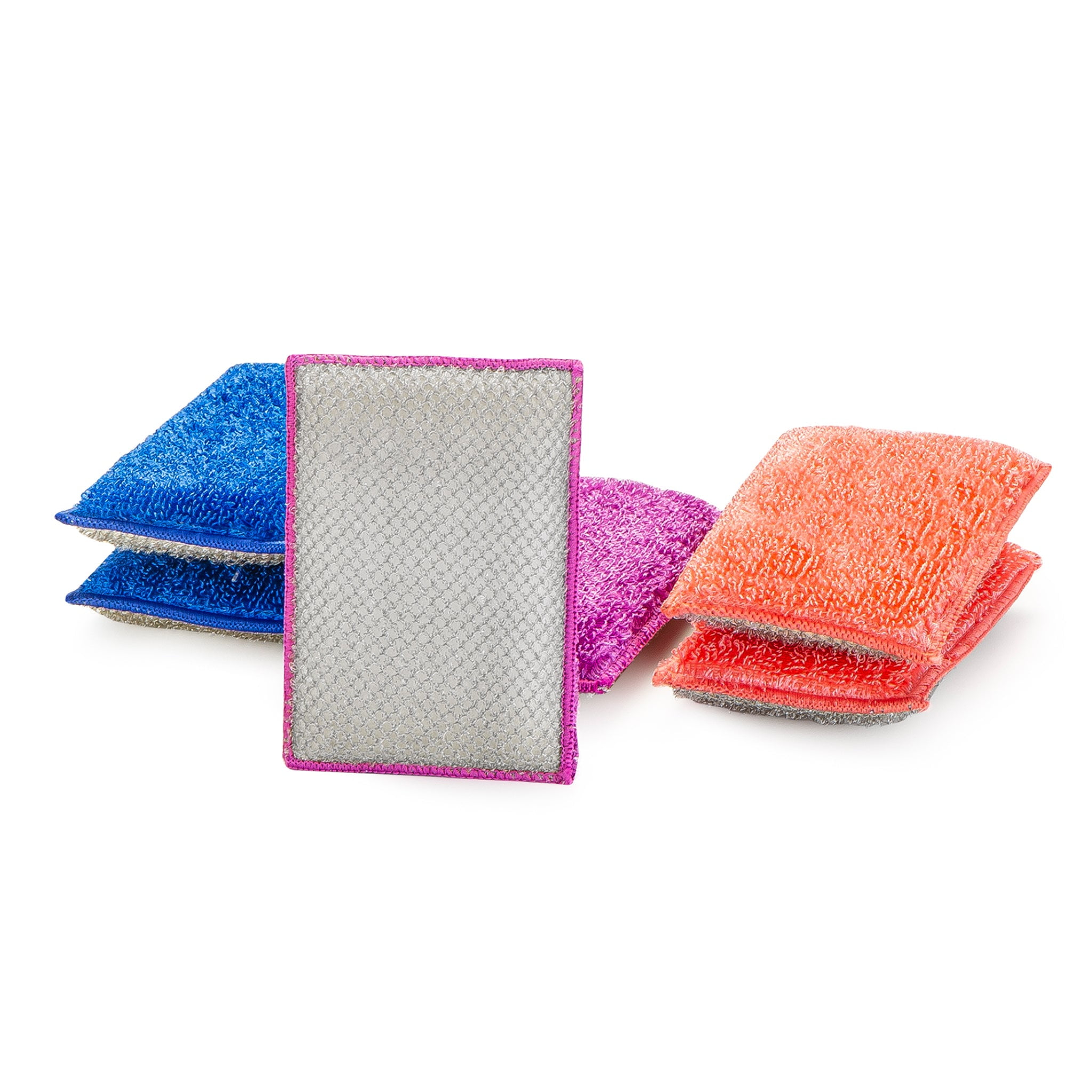 Smart Design Non Scratch Scrub Sponge with Bamboo Odorless Rayon Fiber ...