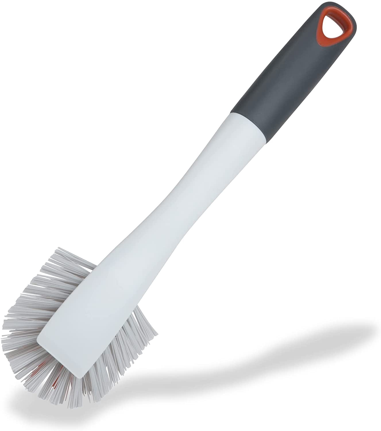 Smart Design Non Scratch Wide Brush with Scraper Tip - Non-Slip Handle ...