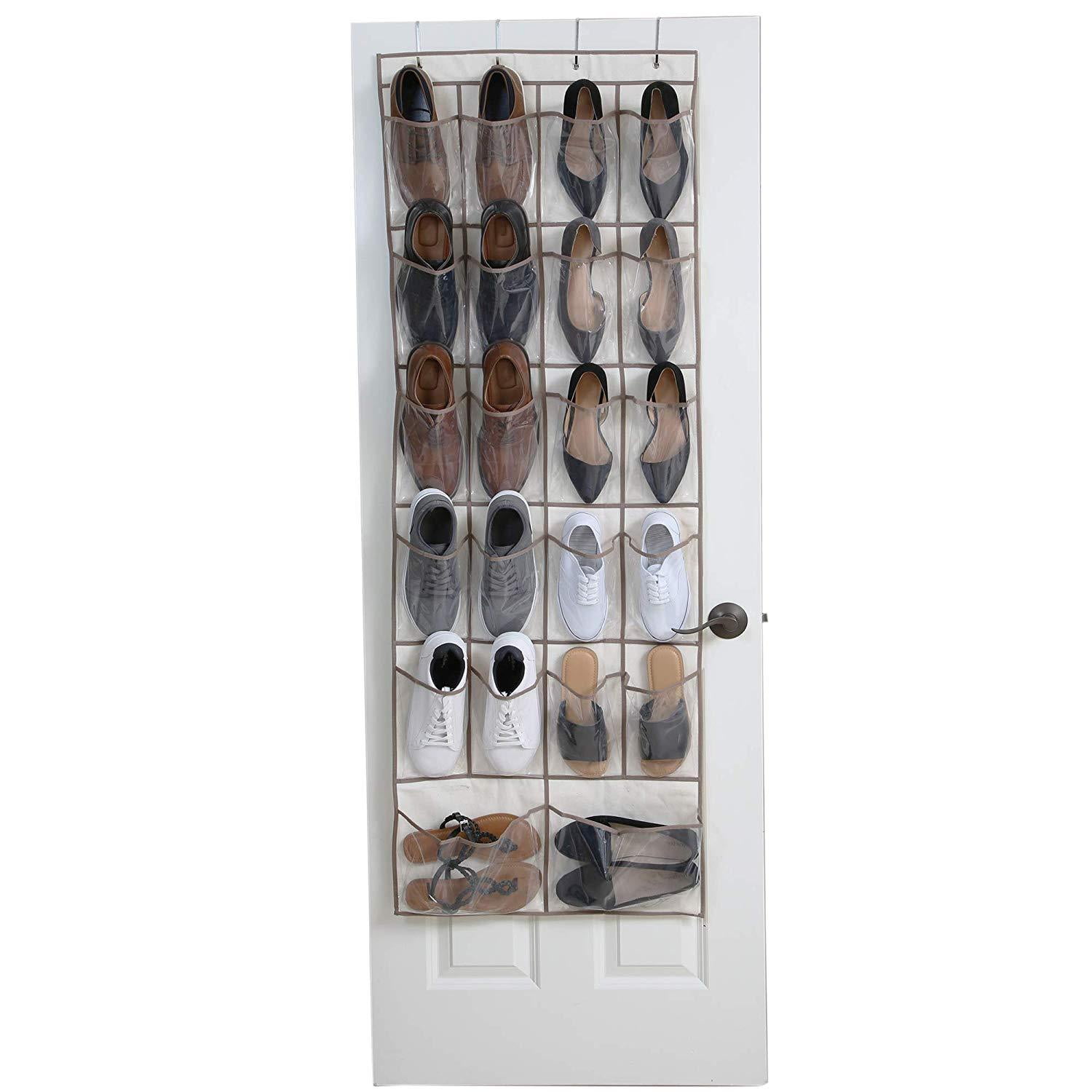 Smart Design Over-The-Door Organizer with 22 Pockets & Hanging Hooks ...