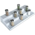 Smart Design Plastic Expandable 3-Tier Spice Rack - Non-Slip Lining and ...