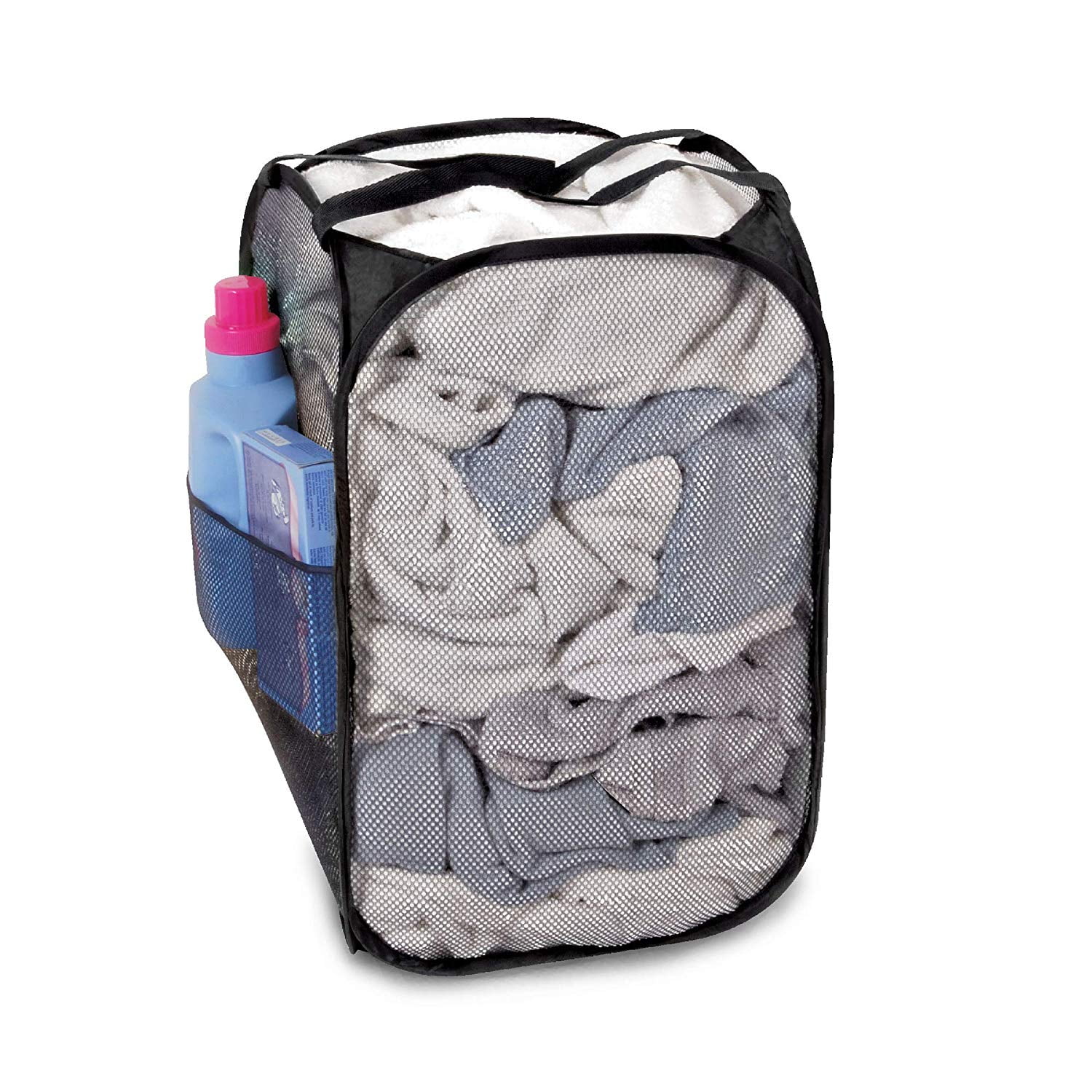 Smart Design Pop Up Laundry Hamper with Easy Carry Handles and Side ...