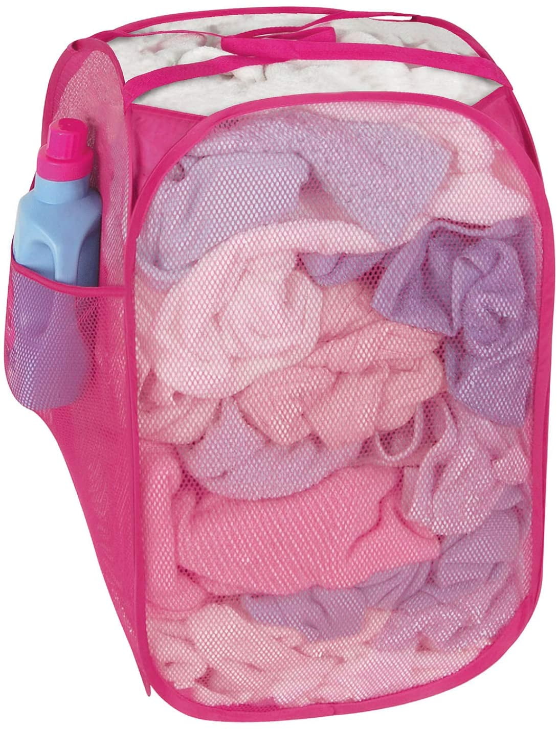 Smart Design Pop Up Laundry Hamper with Easy Carry Handles and Side ...