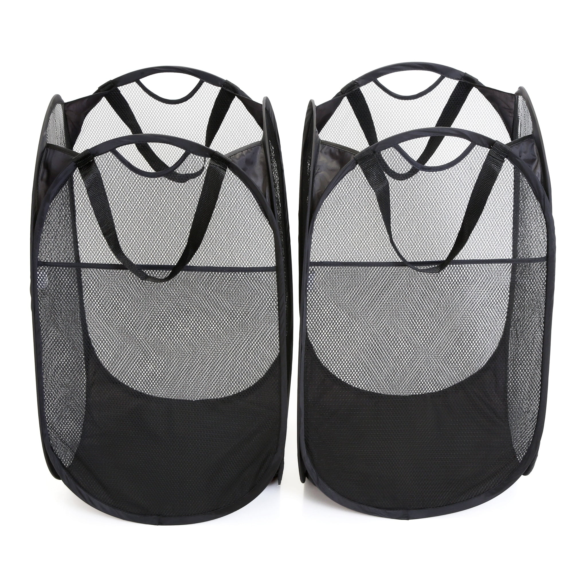 Smart Design Pop Up Laundry Hamper with Carry Handles - Set of 2 ...