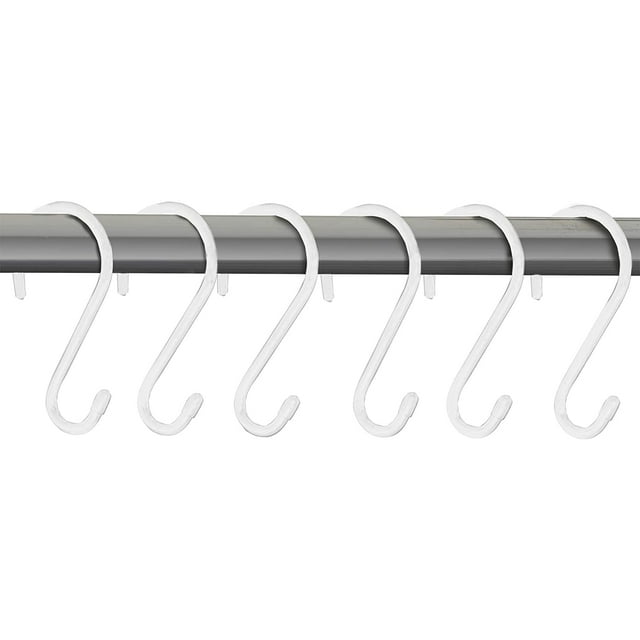 Smart Design Premium S Hooks with Rubber Gripped Finish Set of 6 ...