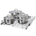 Smart Design Pull-Out Cabinet Organizer - Single Level Chrome, Large ...