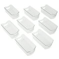 Smart Design Stackable Clear Refrigerator Storage Bin with Handle - 8 ...