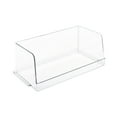 Smart Design Stackable Household Bin, Clear, Polyethylene, 12.375 x 6. ...