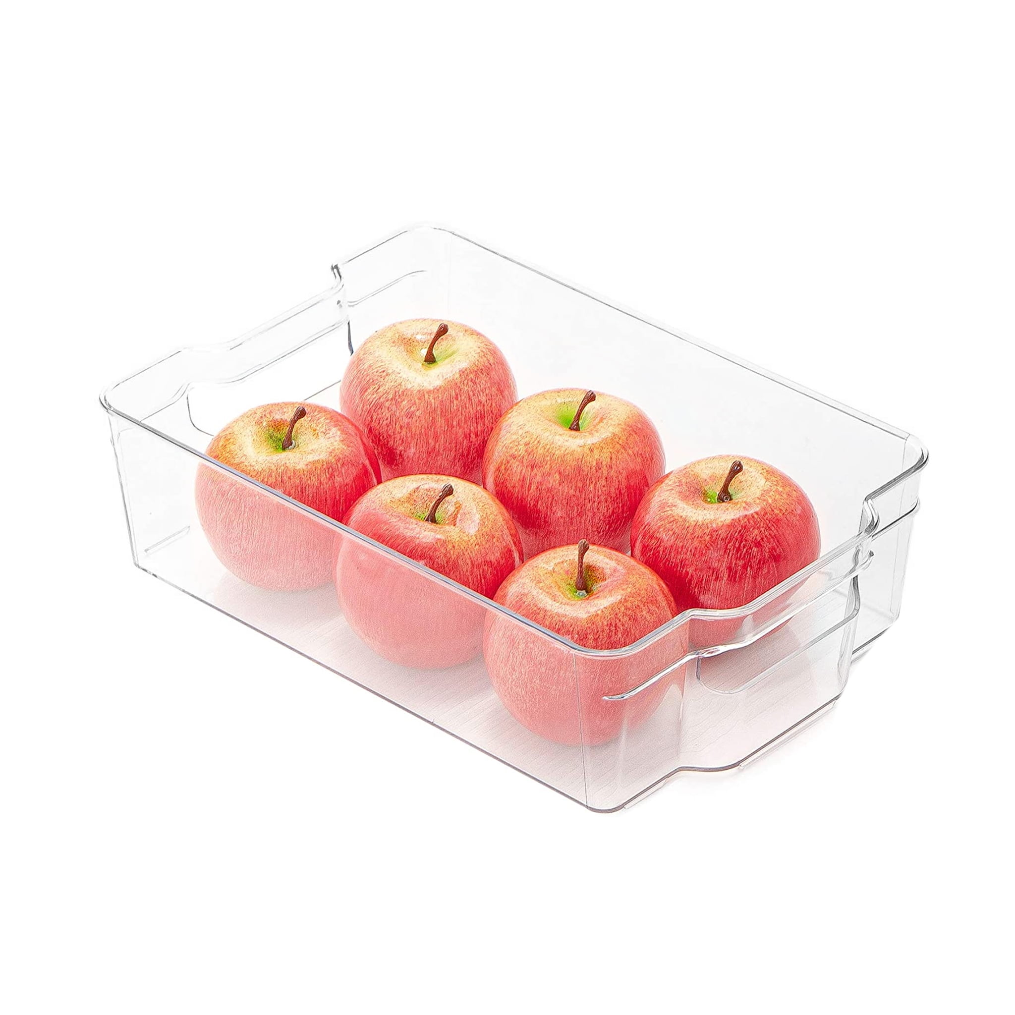 Smart Design Stackable Refrigerator Bin - 8 x 12 Inch - BPA Free ...