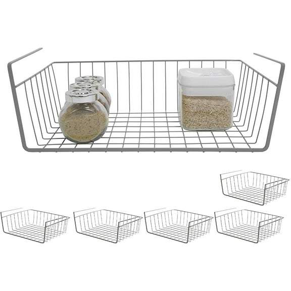 Cabinet Storage Shelf Rack - Set of 6 - Large - 8.5 x 16 Inch - Steel ...