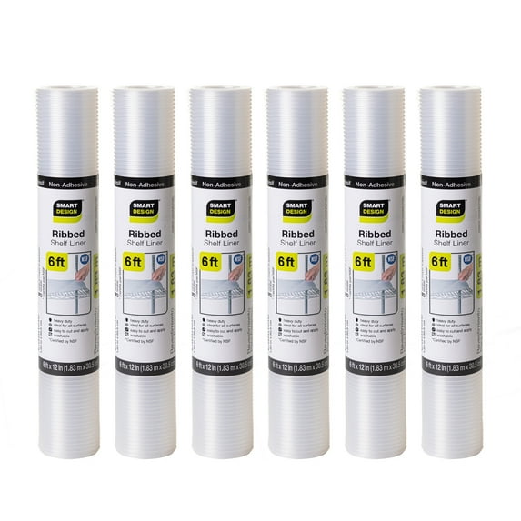 Smart Design Wire Rack Shelf Liner - Ribbed Grip - 12 inch x 36 feet ...