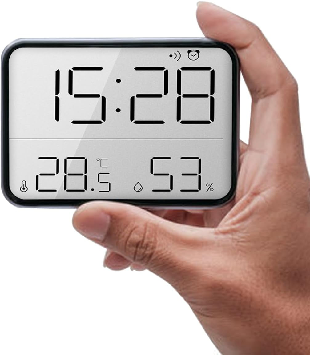 Smart Digital Alarm Clock, w/Magnetic Attraction, Indoor Temperature ...