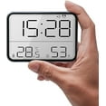 Smart Digital Alarm Clock, w/Magnetic Attraction, Indoor Temperature ...