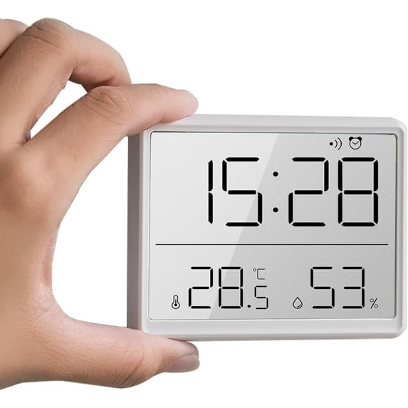Smart Digital Alarm Clock with Magnetic Back - Displays Time, Date ...