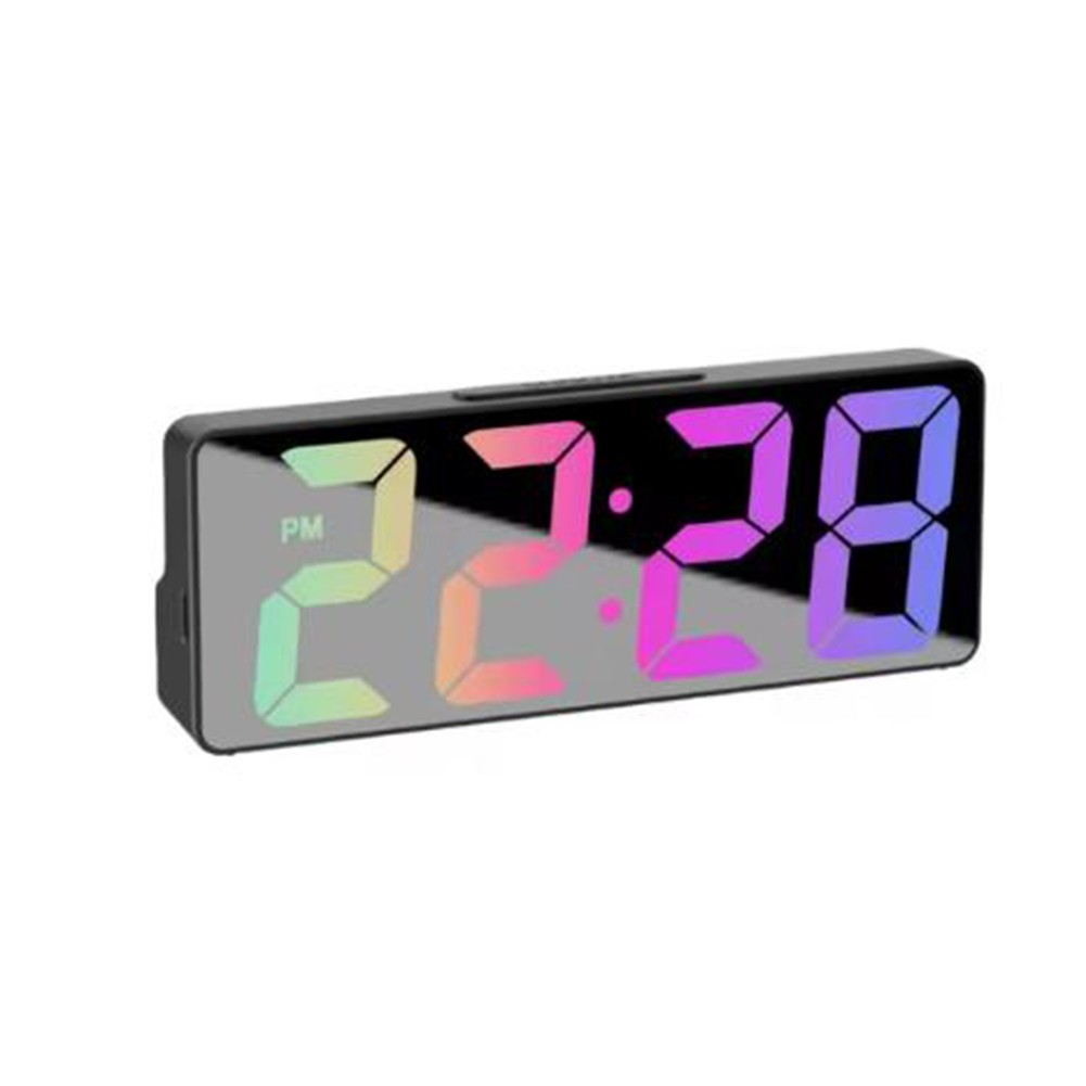 Smart Digital Alarm Clocks for Bedrooms with LED Color Screen, Dimmable ...