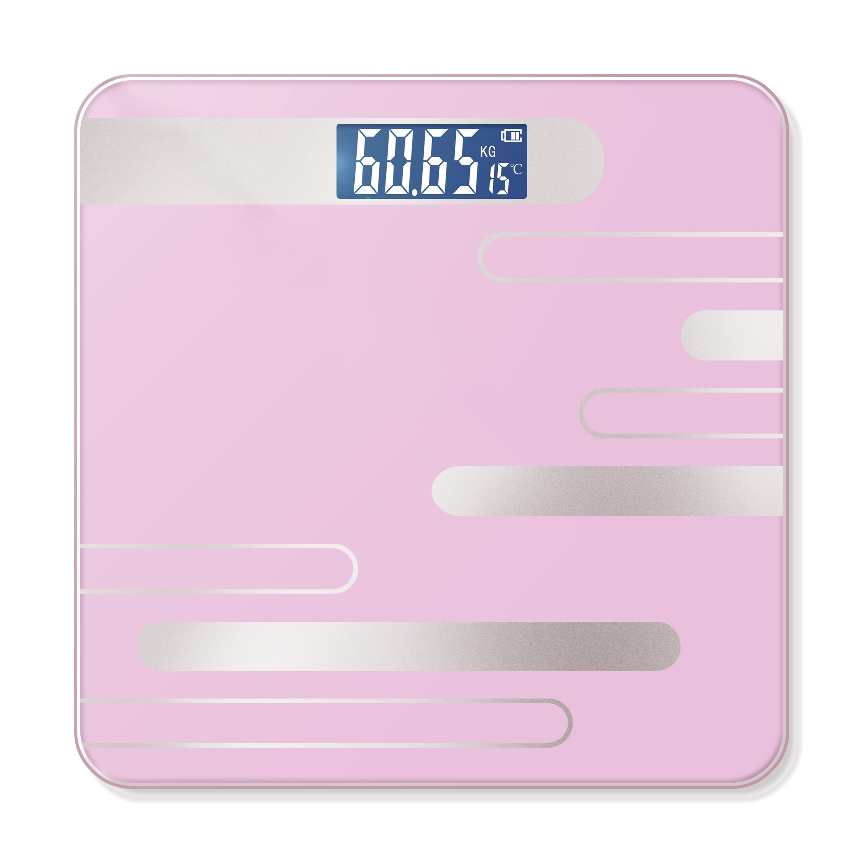 Smart Digital Bathroom Scale - High Precision, Glass LCD Display, Body ...