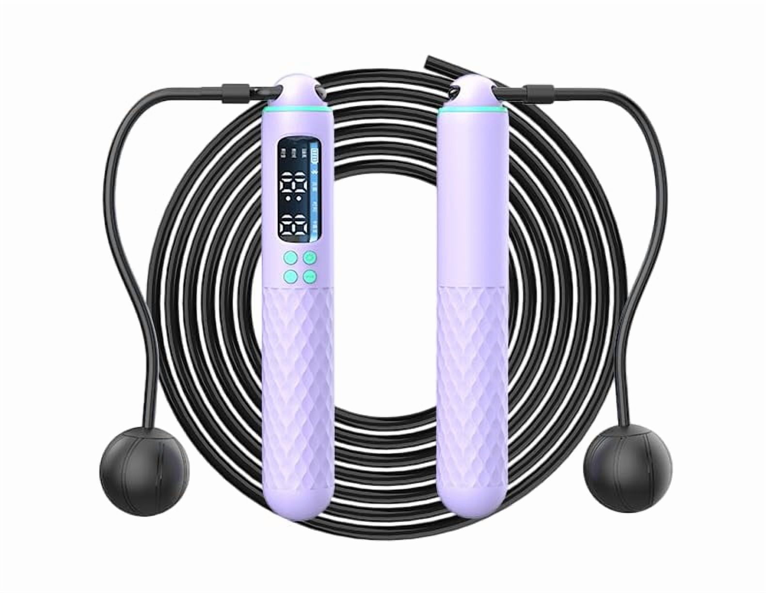 Smart Digital Jump Rope with Calorie Tracker - 9.8FT Adjustable Rope ...