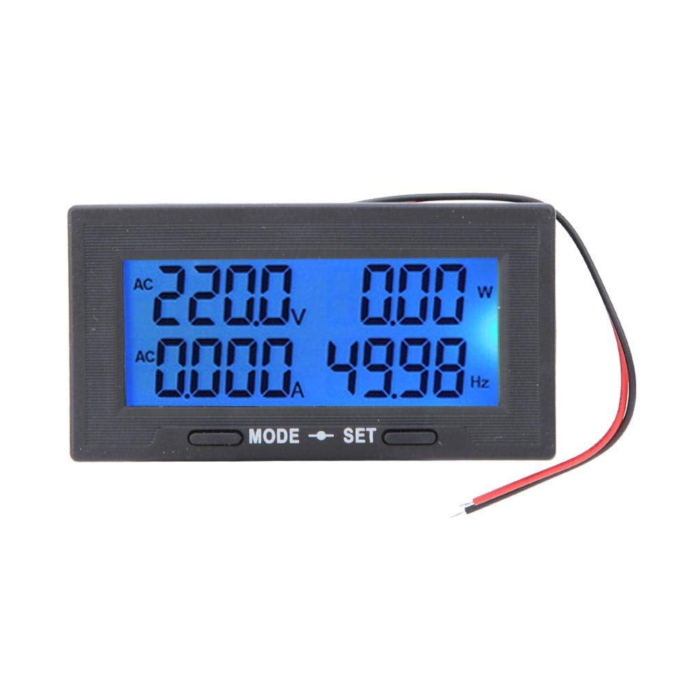 Smart Digital LCD Display AC Voltage Current Tester Meter 0-500V ...