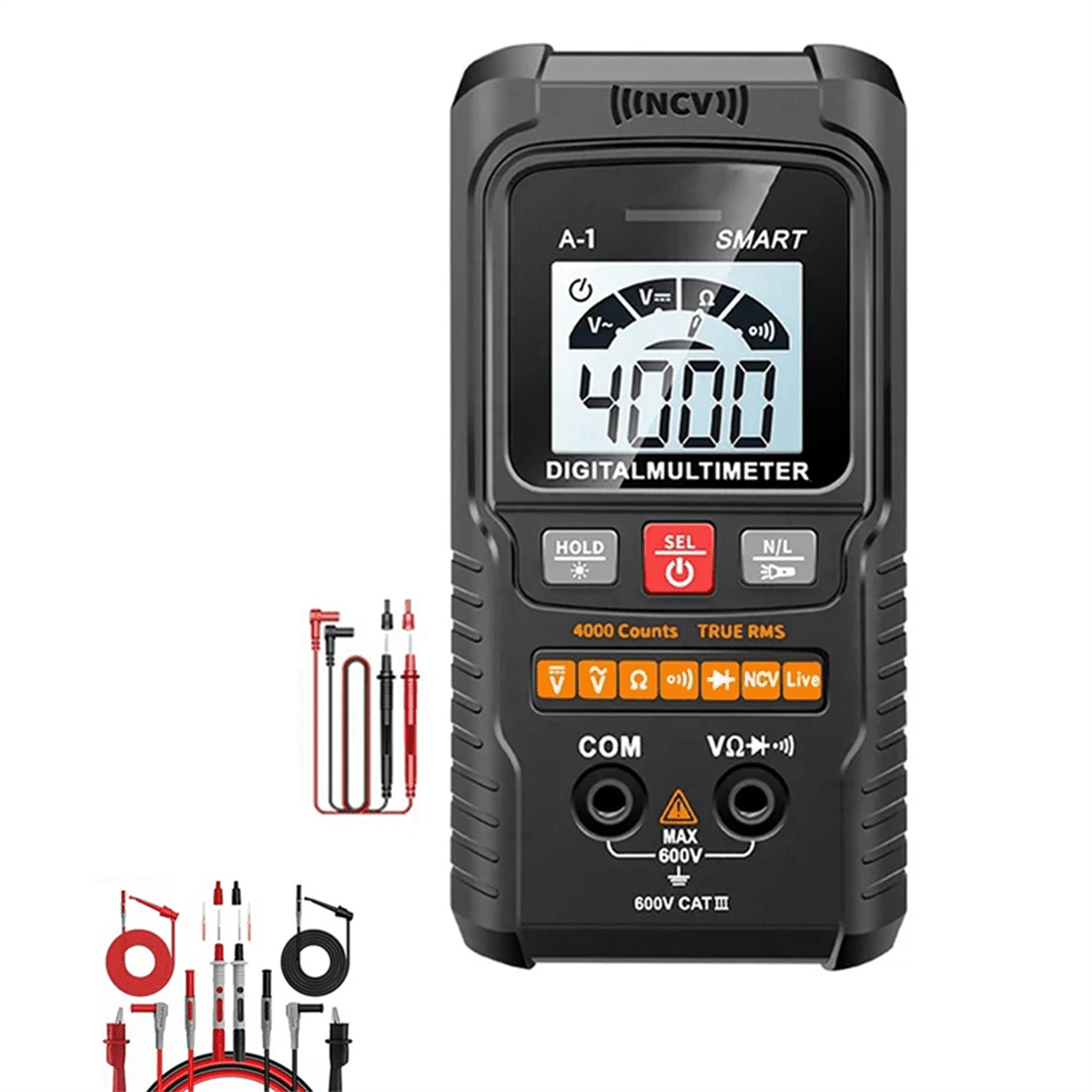 Smart Digital Multimeter 4000 Counts Professional Multimetro Non ...