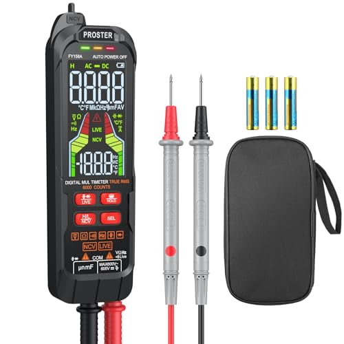 Smart Digital Multimeter 6000 Counts - with Color Screen, Auto/Manual ...