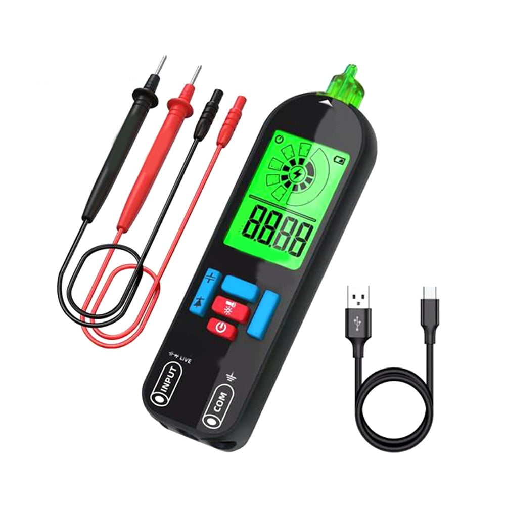 Smart Digital Multimeter Tester Rechargeable Electrical Voltmeter AC DC ...