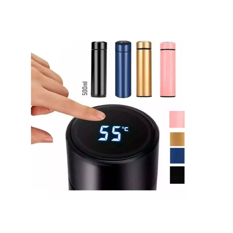 Smart Digital Thermos Smart Led Temperature Display-Black - Walmart.com