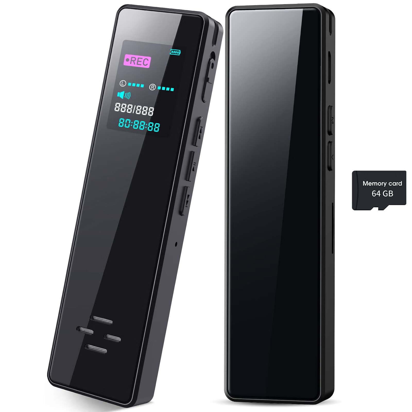 Smart Digital Voice Recorder with Playback - Audio Voice Recorder for ...