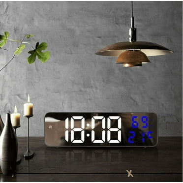 Digital Wall Clocks Large Numbers Display, 11.4"Digital Alarm Clock ...