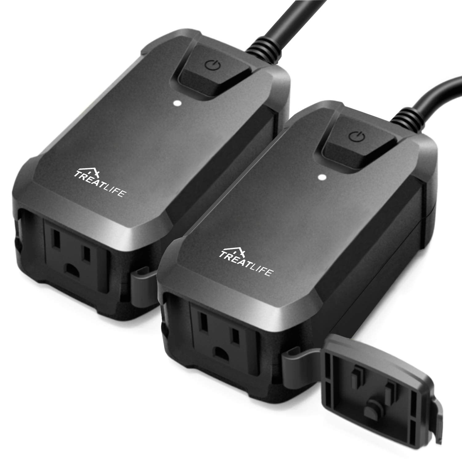 Smart Dimmer Plug 2 Pack Outdoor Smart Plug Works with Alexa and Google ...