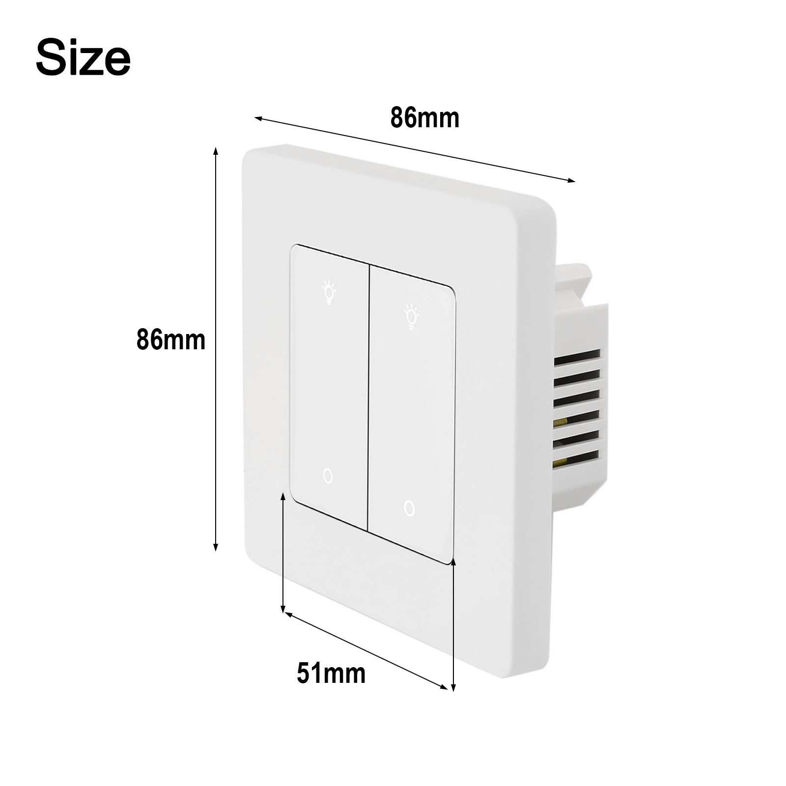 Smart Dimmer Switch For ZigBee Light Dimming APP Dimmable 1-3Gang ...