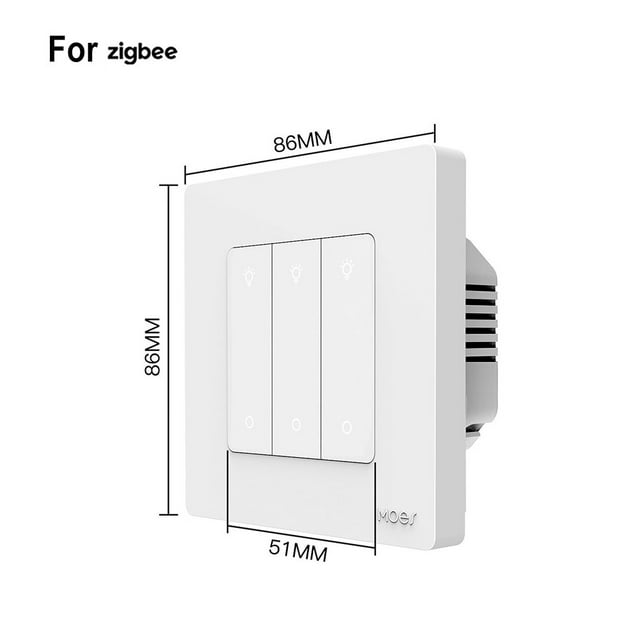 Smart Dimmer Switch for Zigbee Light Dimming, APP Control for Home ...