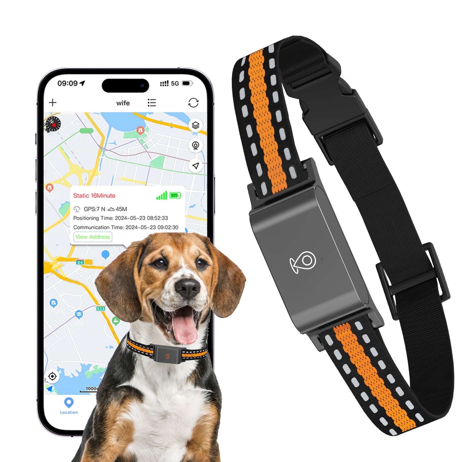 Smart Dog Collar-4G GPS Dog Tracker Collar-Real Time Tracking, Dog and ...