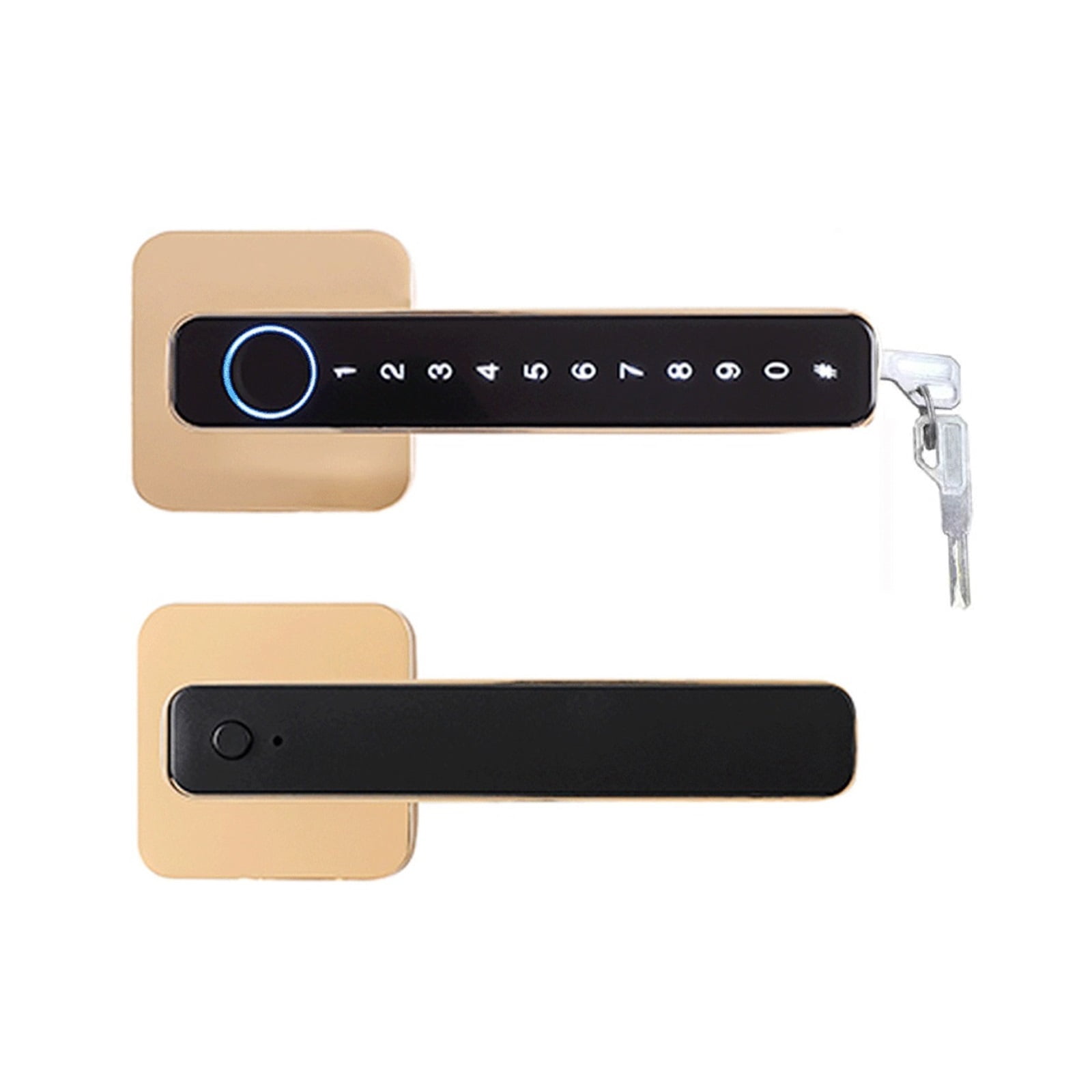 Smart Door Handle Fingerprint Password Remotely Unlock Digital Lock ...
