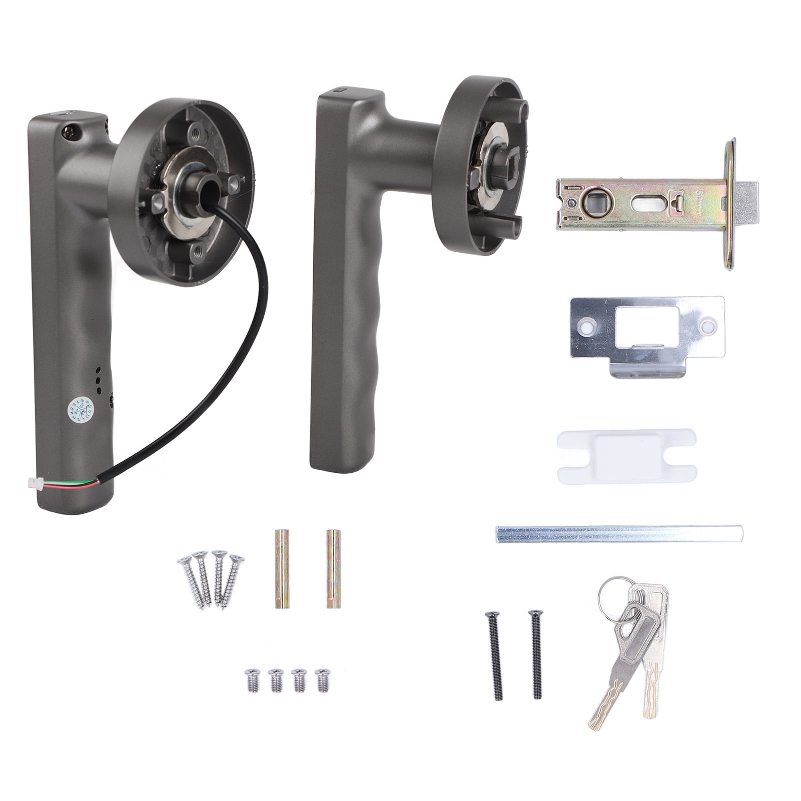 Smart Door Handle Fingerprint with 2 Key Fast Recognition Static Free ...