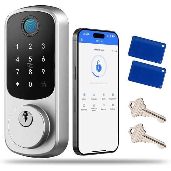Smart Door Lock B200, Smart Deadbolt Lock, Keyless Entry Door Lock ...