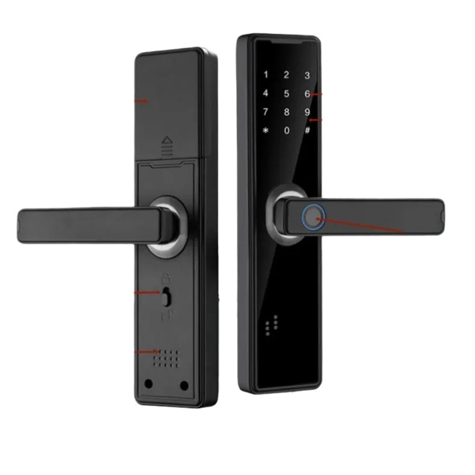 Smart Door Lock Biometric Fingerprint Remote Unlocking Keyless Card ...