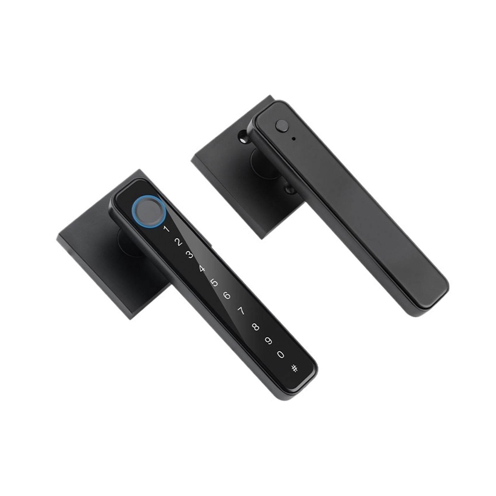 Smart Door Lock Control Fingerprint Security Handle Lock Type C ...