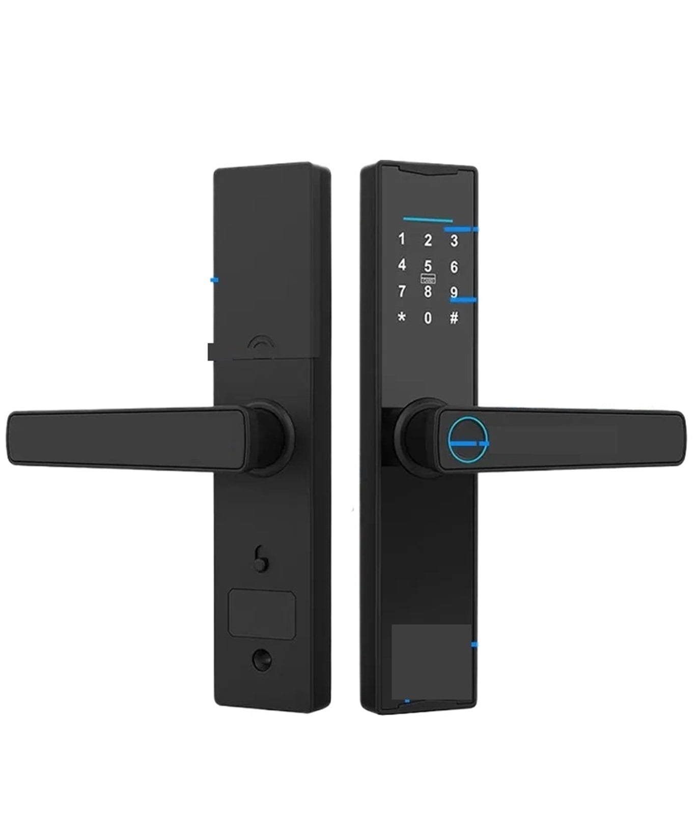 Smart Door Lock Digital Electronic Lock Smart Home Wooden Door Lock ...