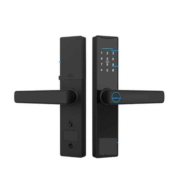 Smart Door Lock Digital Electronic Lock Smart Home Wooden Door Lock ...