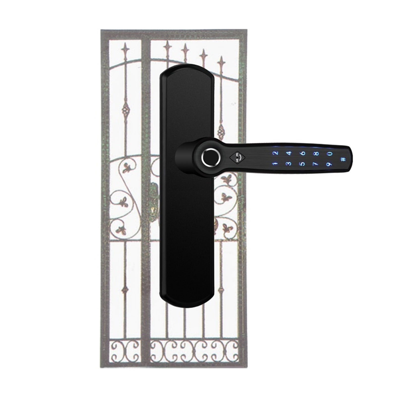 Smart Door Lock Double Fingerprint & Password & Bluetooth Lock APP ...
