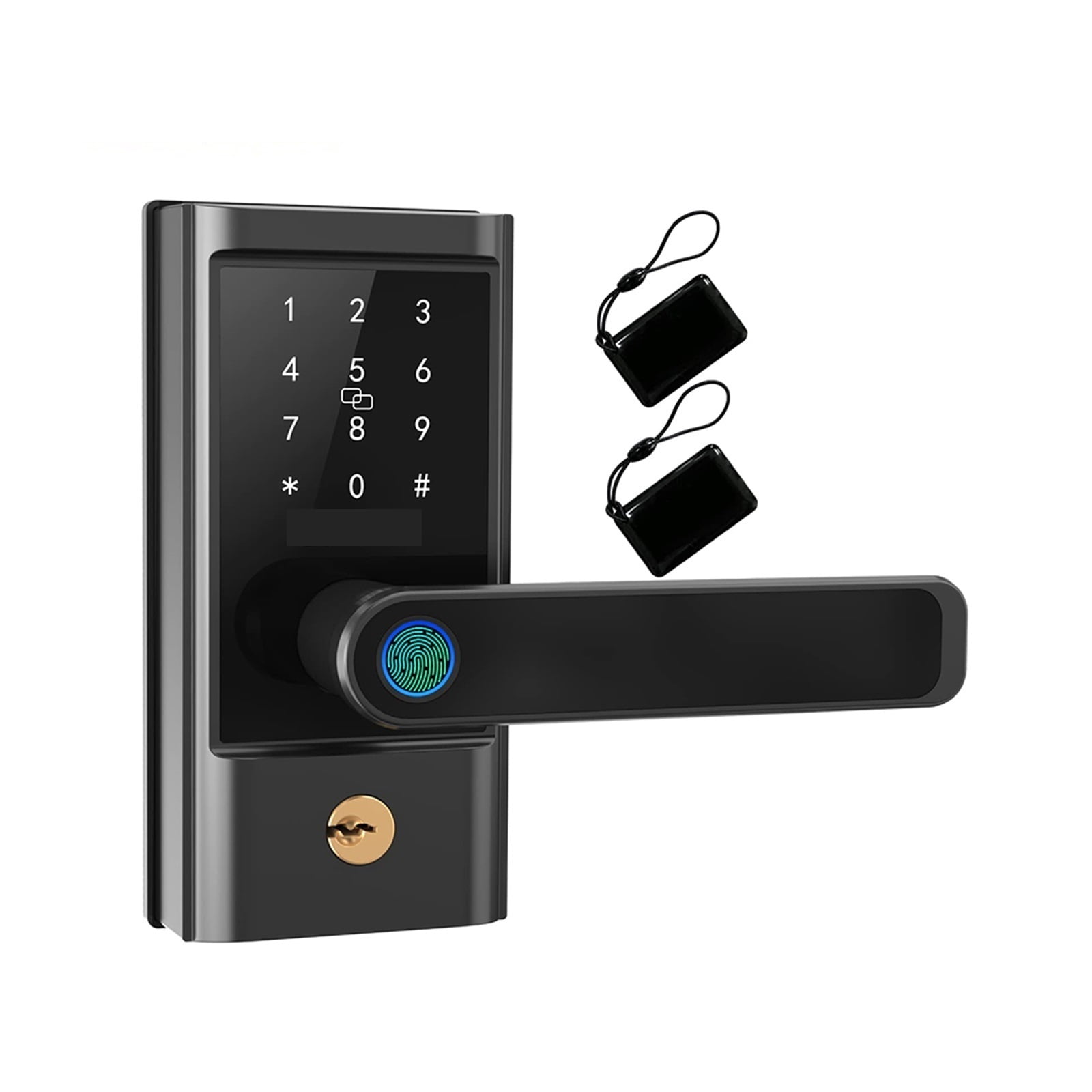 Smart Door Lock Electronic Biometric Fingerprint APP Key Fobs Alexa ...