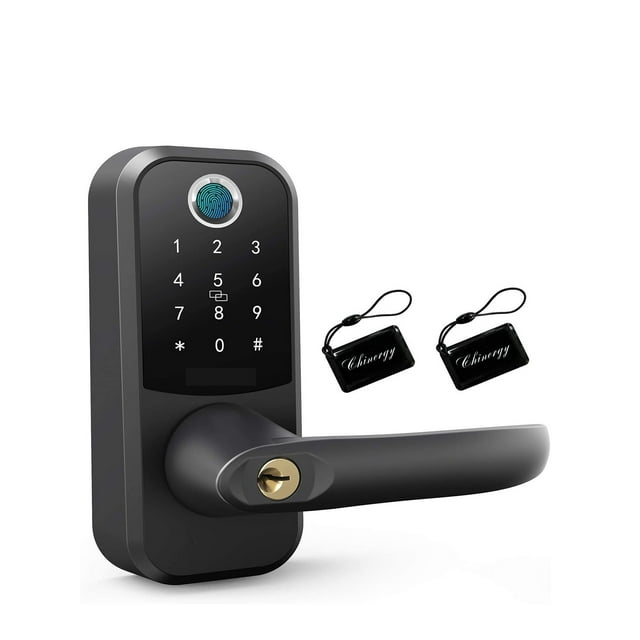 Smart Door Lock Electronic Biometric Fingerprint APP Key Fobs Alexa ...
