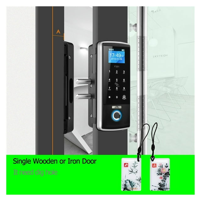 Smart Door Lock Fingerprint Electronic Digital Gate Opener Electric ...